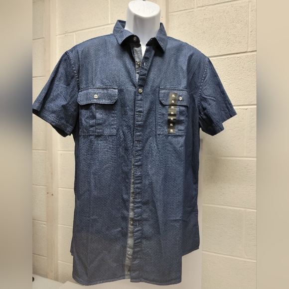 Marc Anthony | Shirts | Marc Anthony Mens Blue Luxury Soft Slim Fit ...